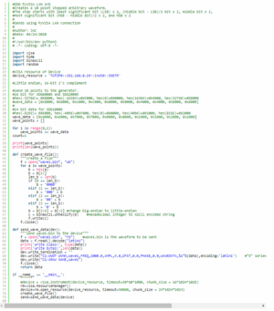 Programming Example: Create a stair-step waveform using Python and ...