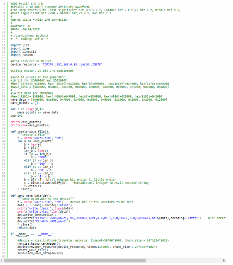 Programming Example Create A Stair Step Waveform Using Python And