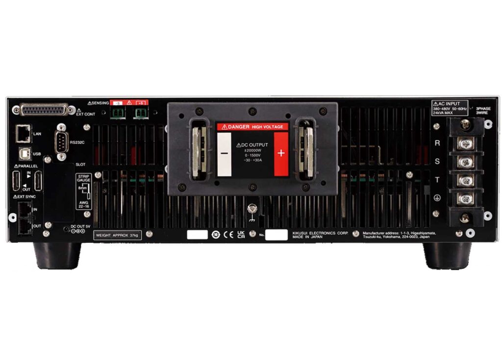 Kikusui PXT20K-1500 20kW Programmable DC Power Supply 0V – 1500V 0A – 30A