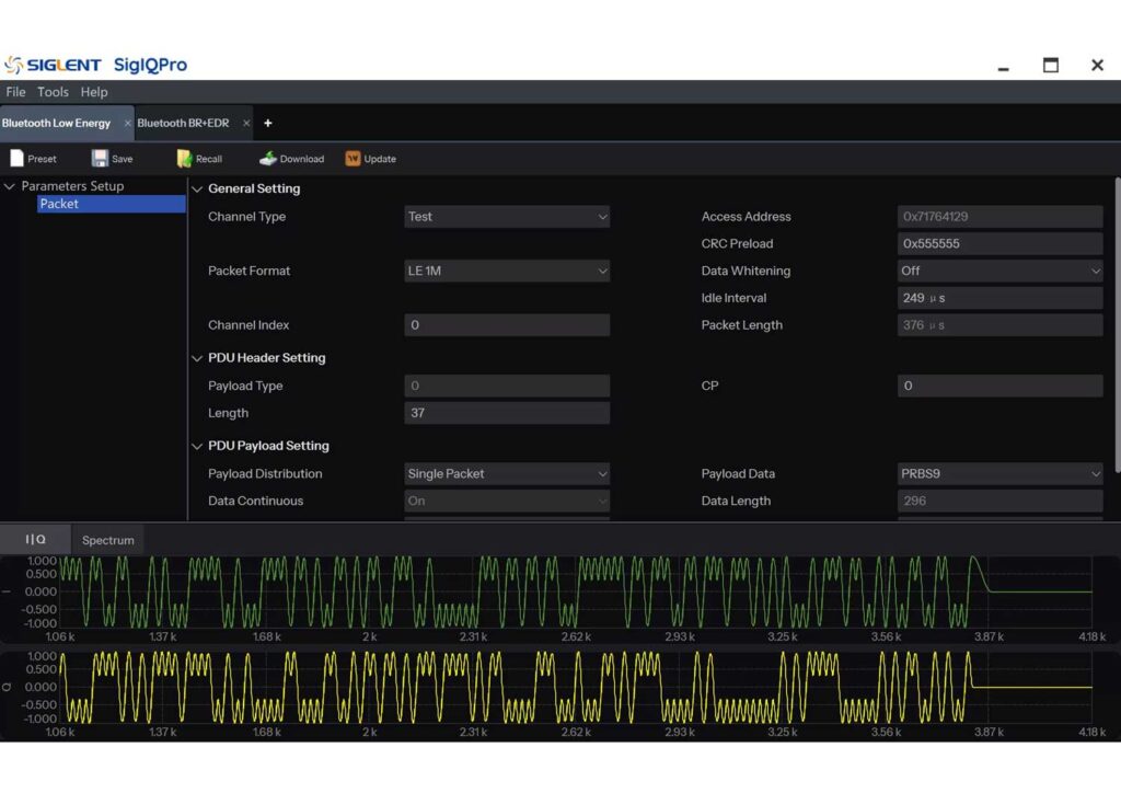 Siglent SigIQPro-BT Signal Generation Software