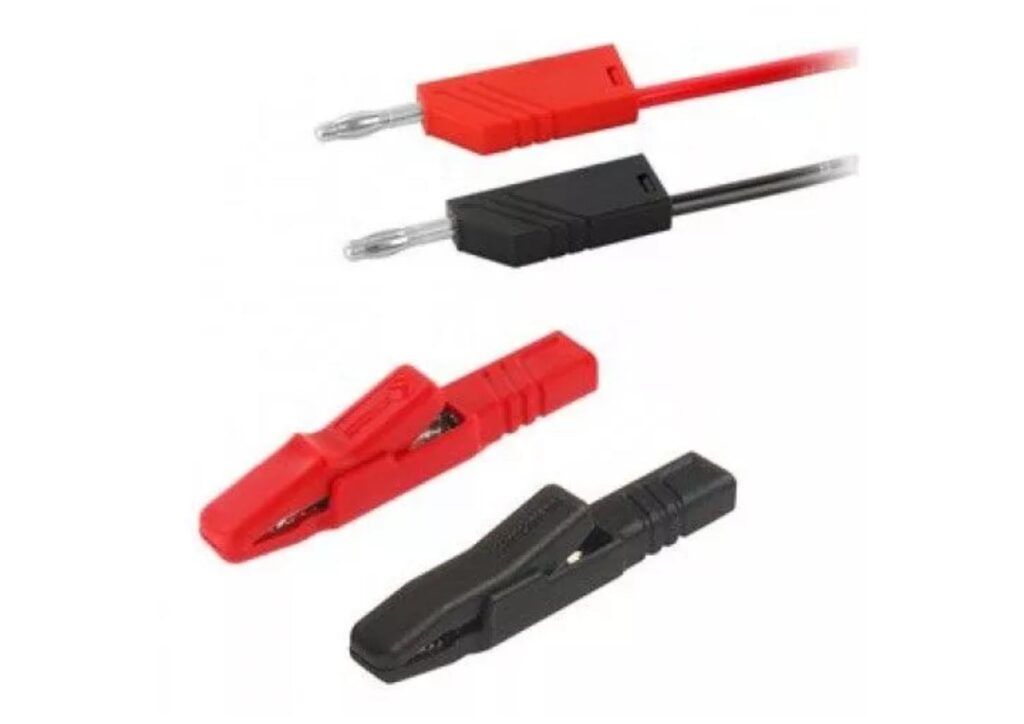 Siglent SPD-Cable-1 Measuring Lead Pair Alligator Clip to Banana Plug ...